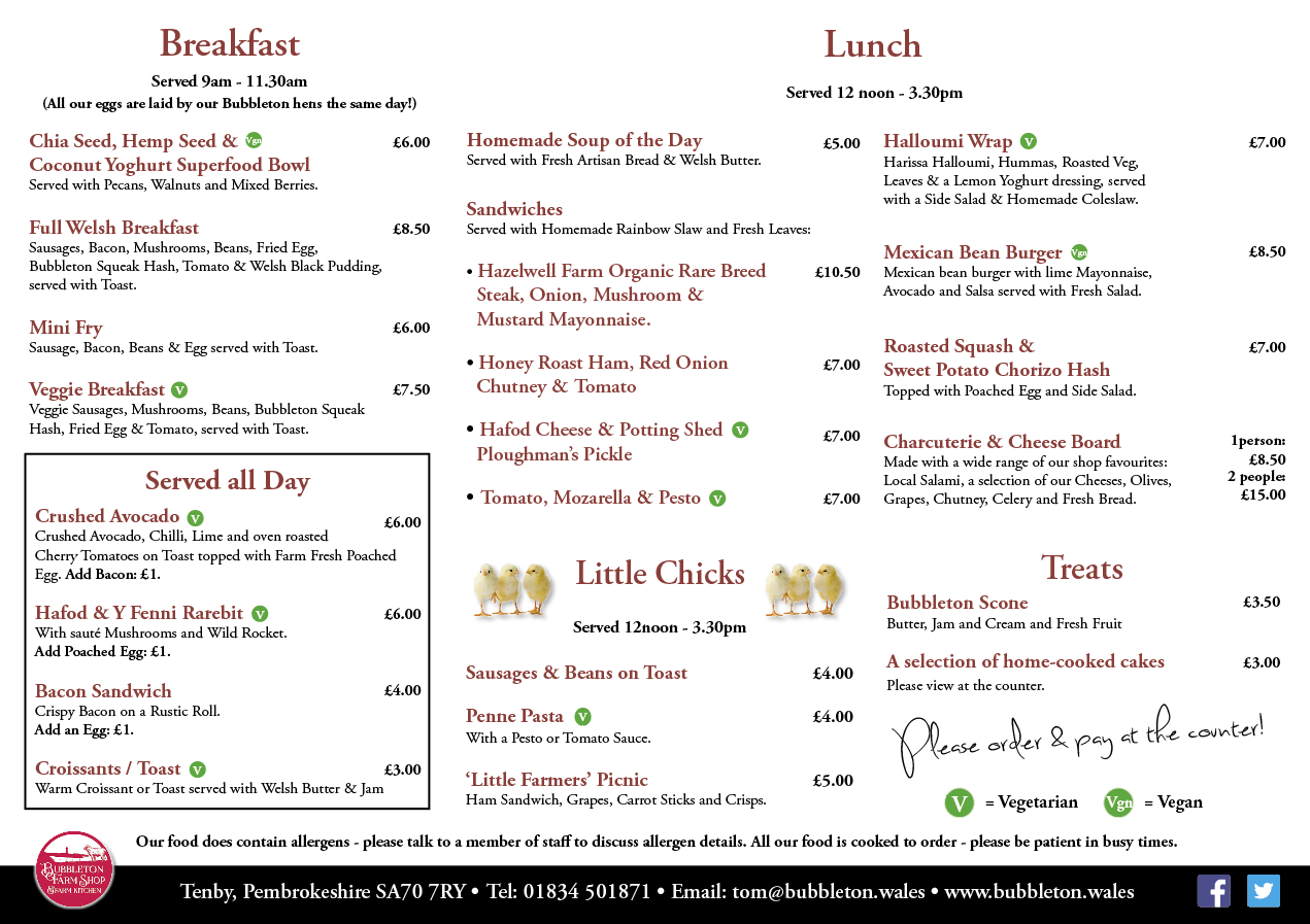 Café – Bubbleton Farm Shop